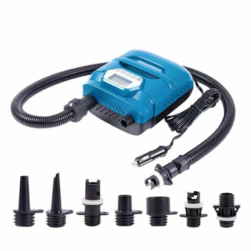 Электрический воздушный насос высокого давления для лодок из ПВХ, досок SUP, бассейнов, матрасов. -jua