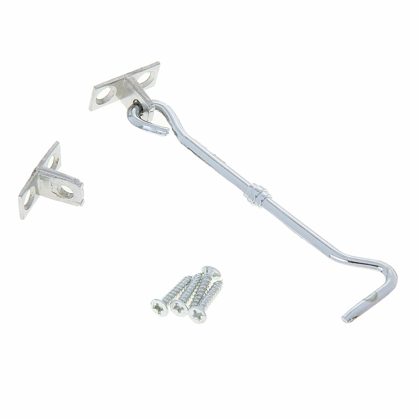 Дверной крючок тундра мод.107-2, металл, ветровой, хромированный