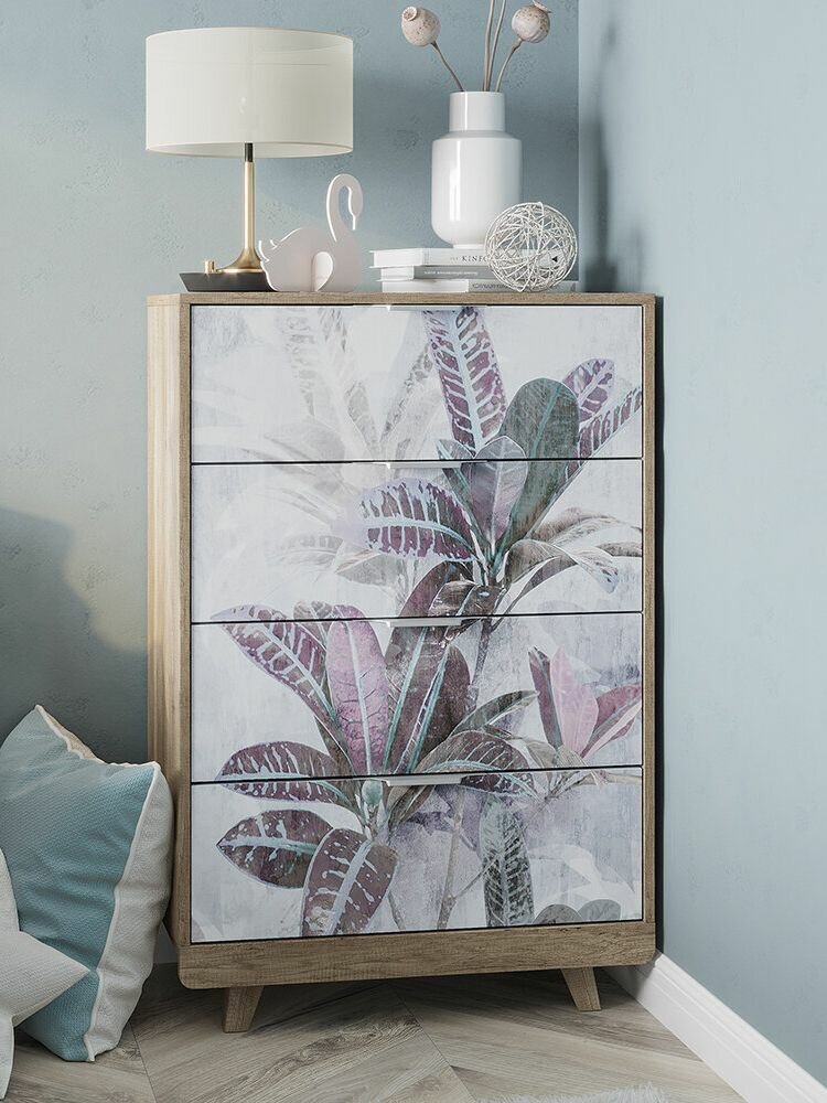 ARNIKA Комод с ящиками для одежды Мегаполис КМ-02, дуб каньон, 70х40х105 см