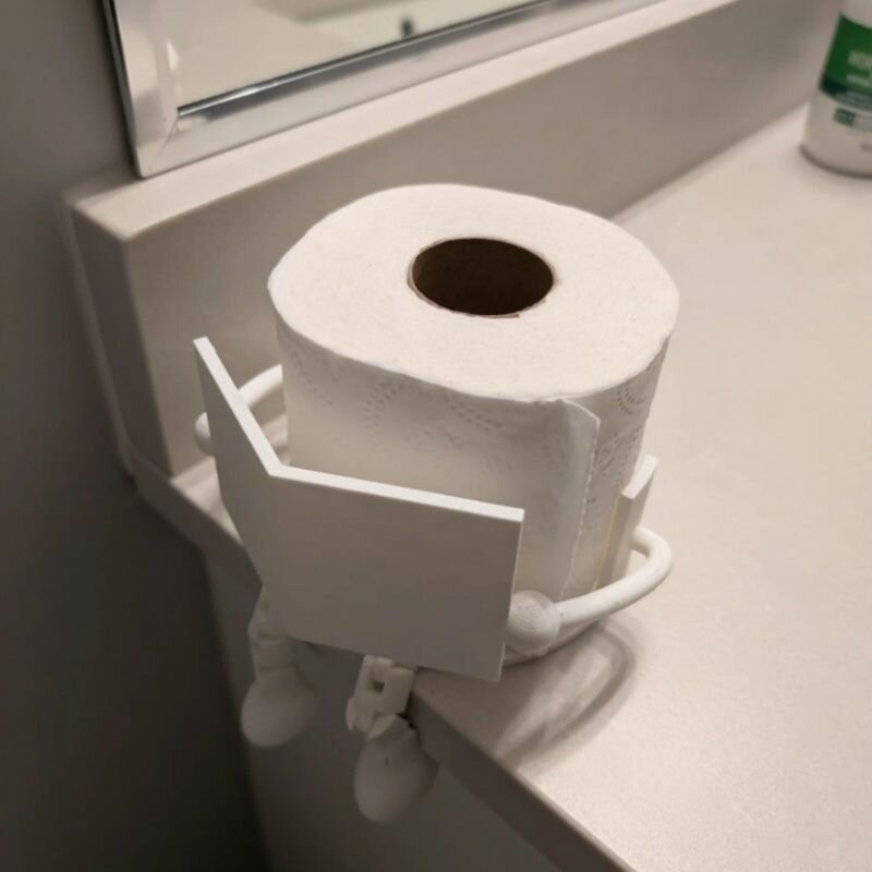 1 шт. Держатель для туалетной бумаги с 3D-печатью