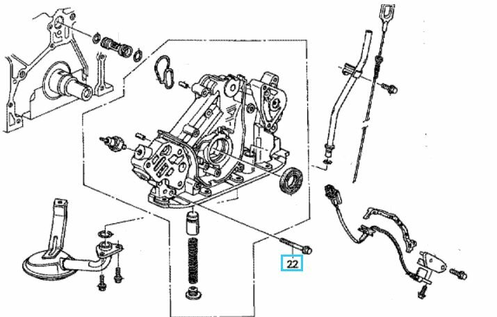 Болт с фланцем 6х35 (уплотнение); Артикул Honda/Acura: 90051P8AA00 (Оригинал)