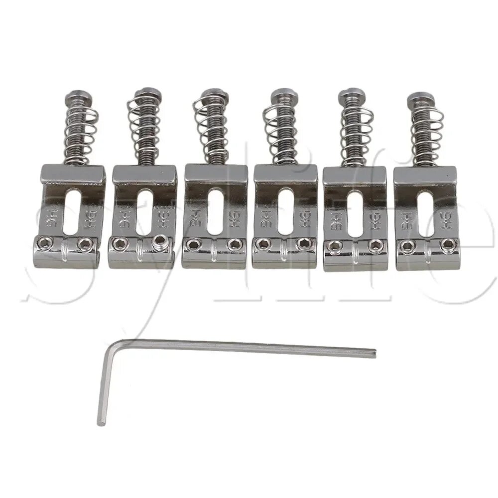 6 шт. хромированные седла для электрогитары SYLIFE