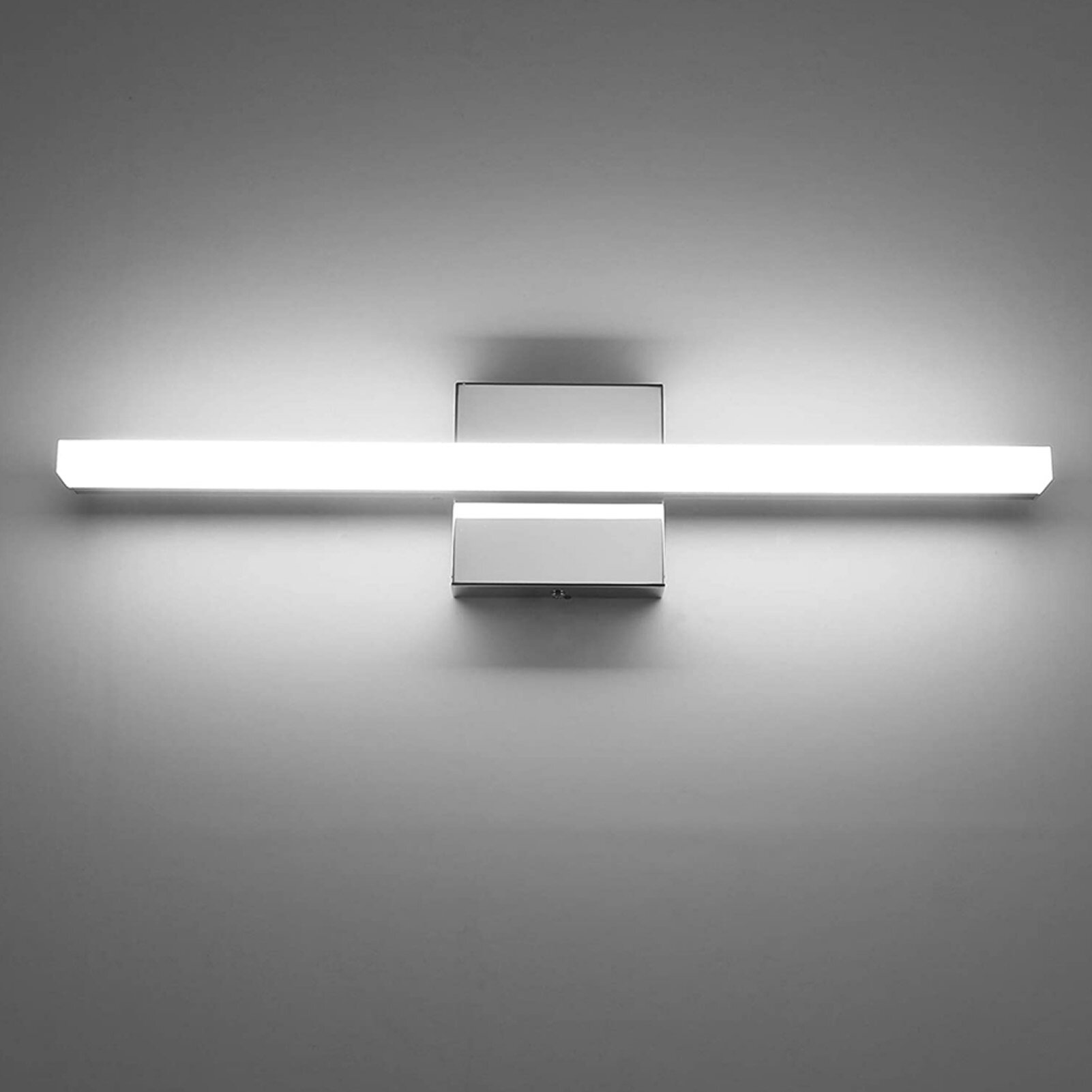 LED Vanity Light Professional Bar Type White Light Energy Saving Indoor Cabinet Wall Light 85‑265V, 5000K, Ra90, Stainless Steel, 40cm, 638g, 15.7in, 11cm, 4.3in