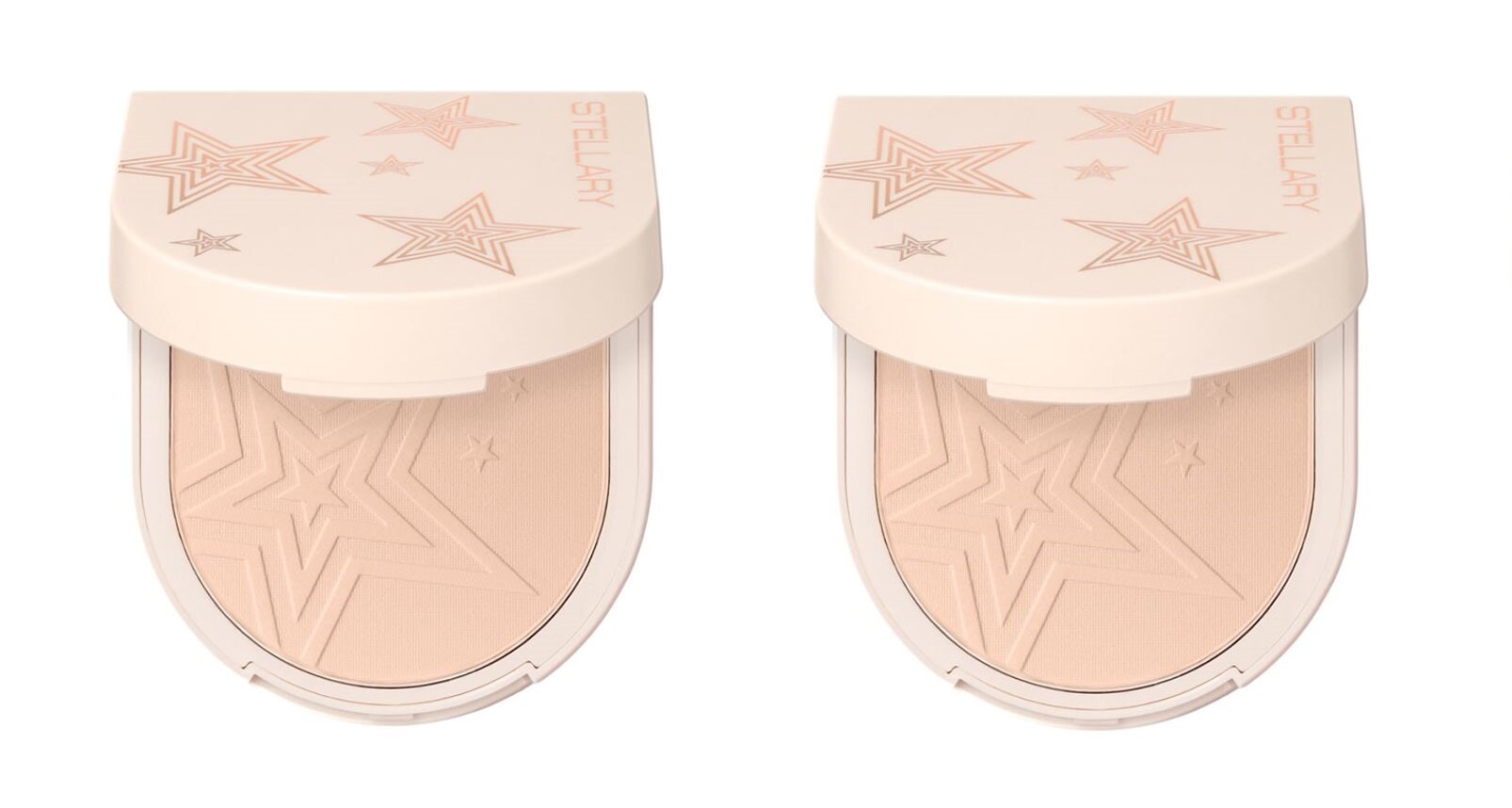 Пудра STELLARY компактная сатиновая Compact satin powder, тон 02 Слоновая кость, 7 гр - 2 штуки