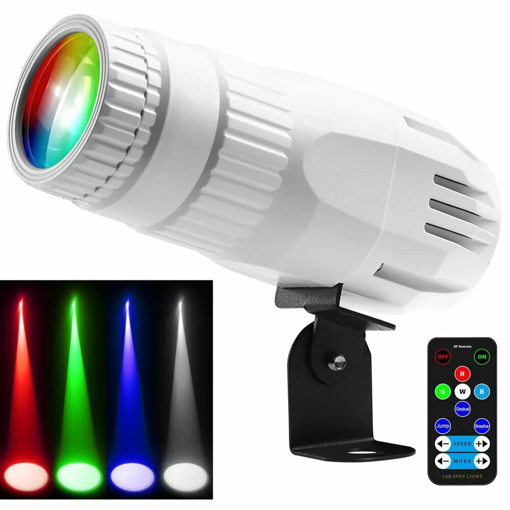 Светильник, с пультом, LED, 15Вт, цвет свечения красный/зеленый/синий/белый