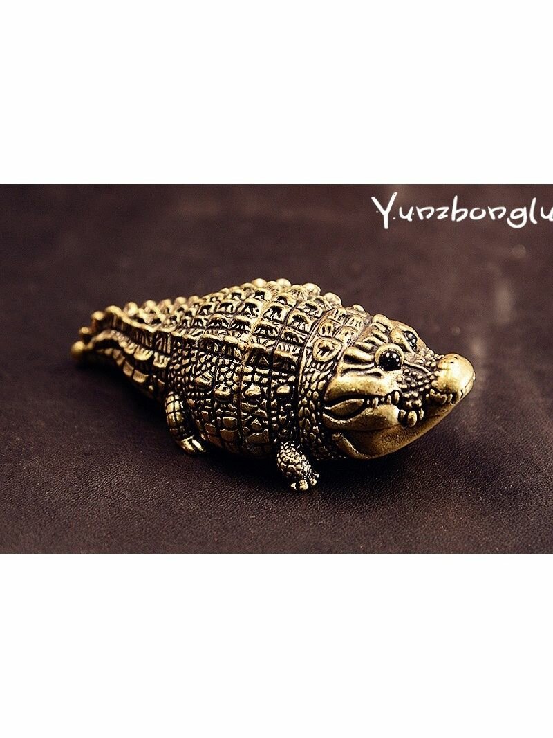 Yunzhonglu статуя крокодила, медная статуя, изделие декоративного искусства