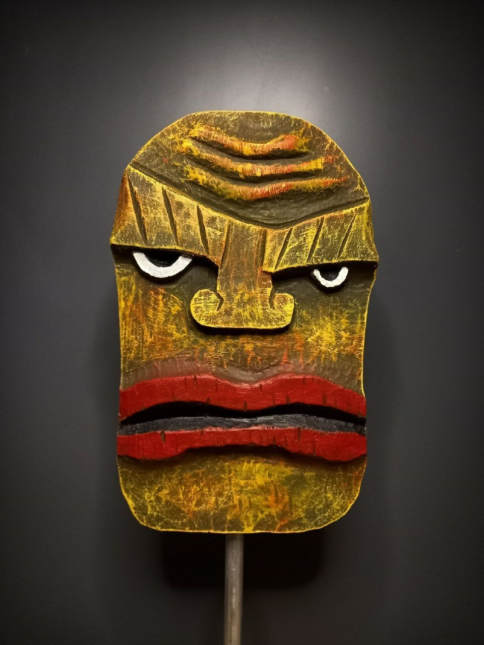 Настенная маска/панно деревянная на стену для дома и офиса / украшение настенное Африканская маска