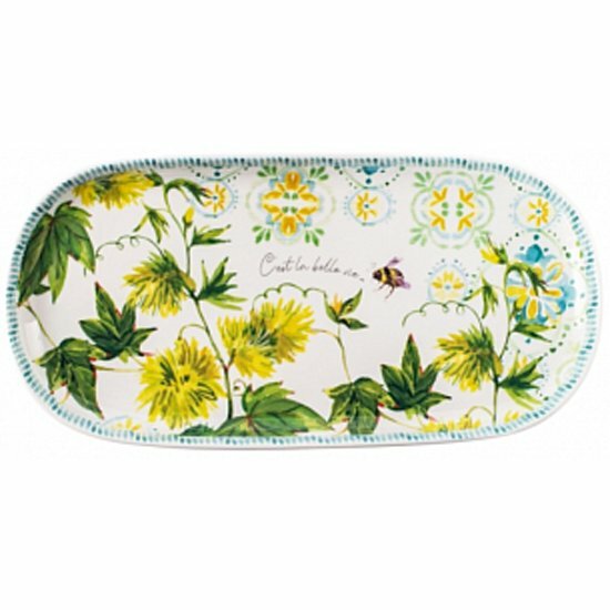 Блюдо Fioretta LA BELLE VIE овальное, 24.4x12.5 см, фарфор (TDB777)