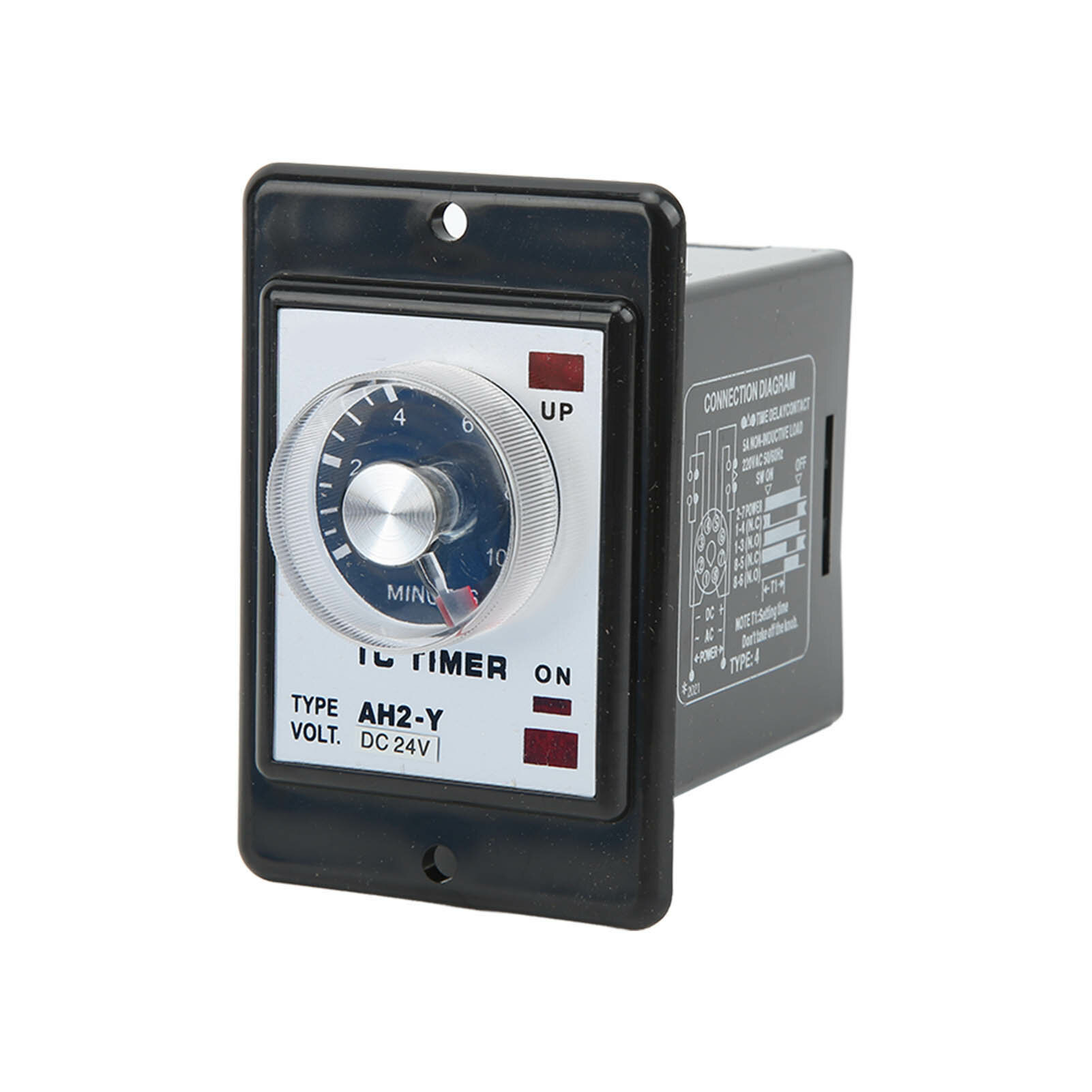 AH2‑Y 10M Реле времени Миниатюрный указательный контроллер времени 8-контактный с задержкой включения для автоматизированного оборудования 24 В постоянного тока