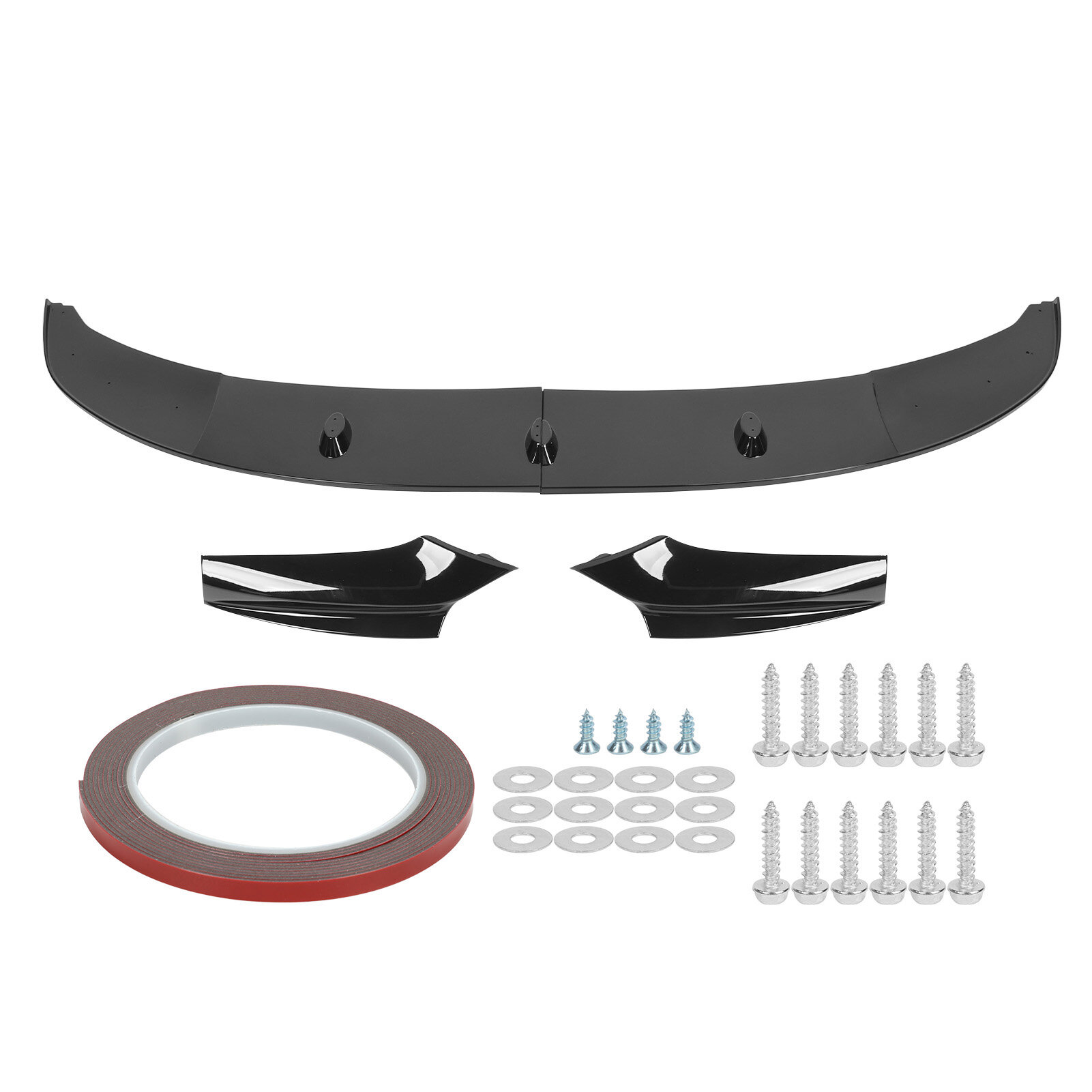 4pcs Передний бампер губ высокая твердость передний бампер набор