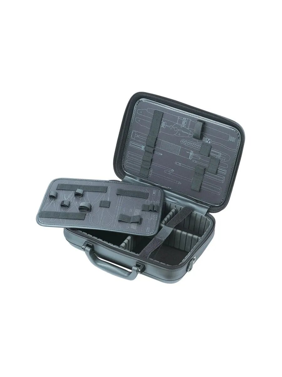 Кейс для инструментов Pro'sKit 9PK-710P универсальный, кожзам, серый, габариты 330х240х110 мм
