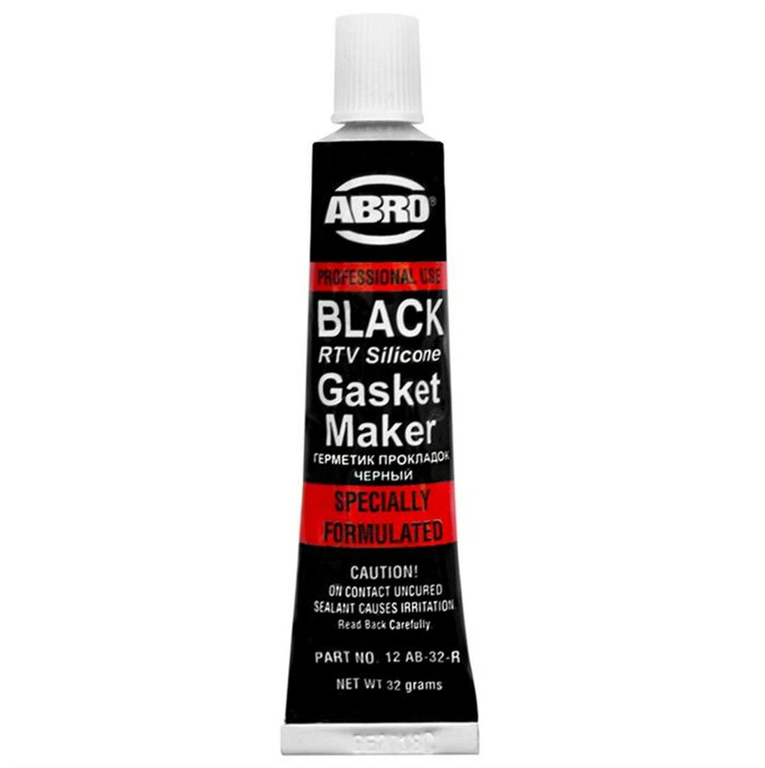 Abro герметик прокладочный abro black gasket maker, 32г 12abch32