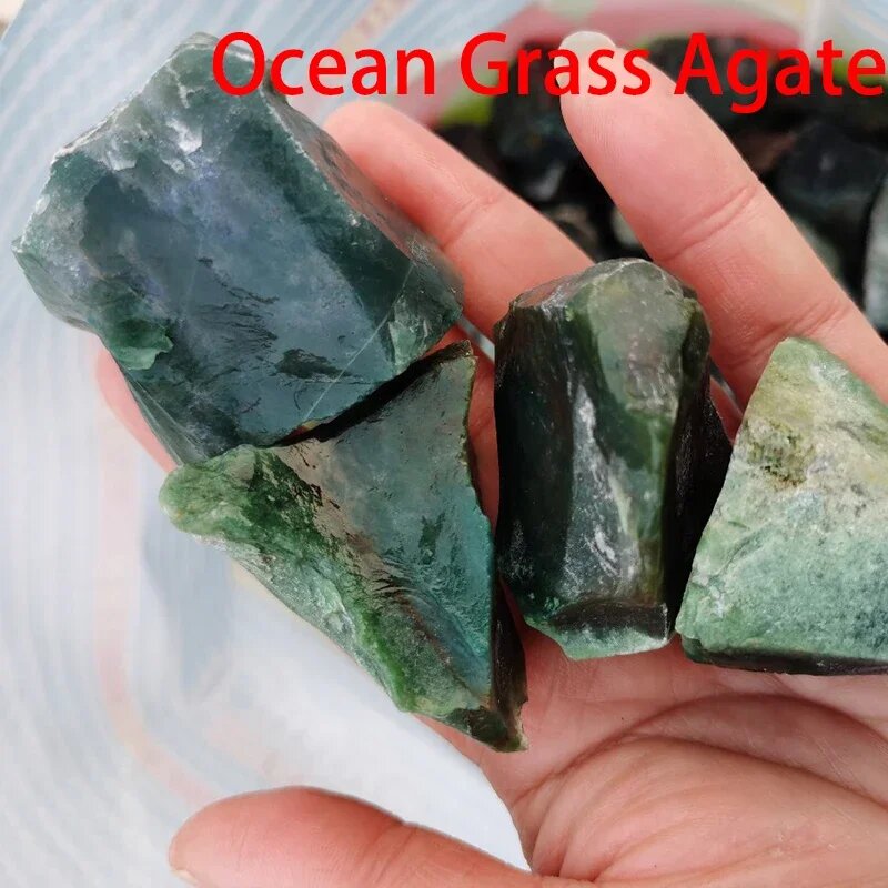 Необработанный кристаллы обсидиан аметист лазурит флюорит Изумрудный, oceangrassagete