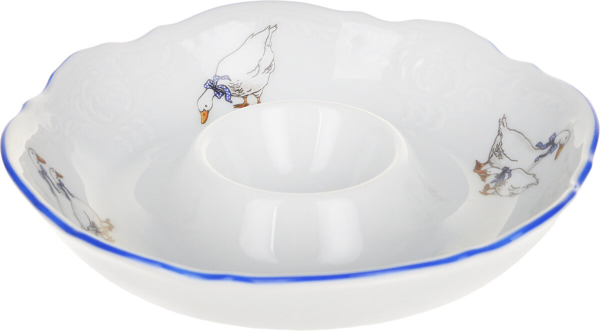 Подставка под яйцо; "Bernadotte", декор "Гуси", Thun/ БТФ0352