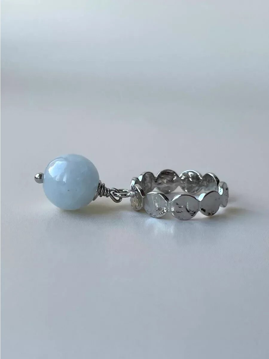 Кольцо, аквамарин