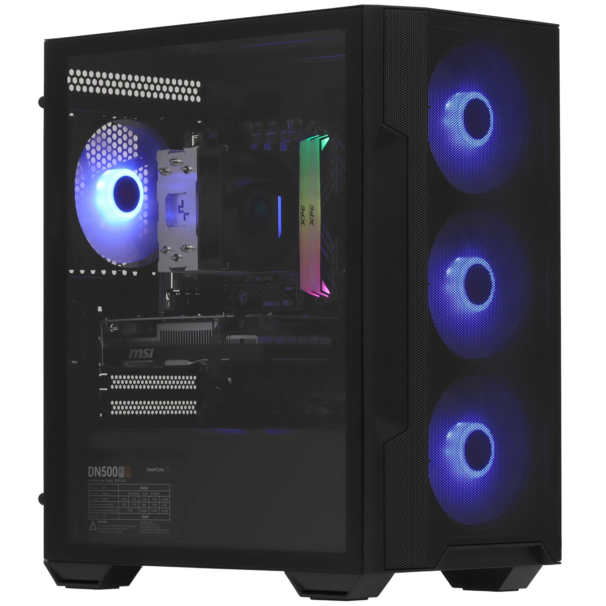 ПК ARDOR GAMING NEO M152 (Intel Core i5-12400F, 6 x 2.5 ГГц, 16 ГБ DDR4, GeForce GTX 1650, SSD 500 ГБ, без ОС)