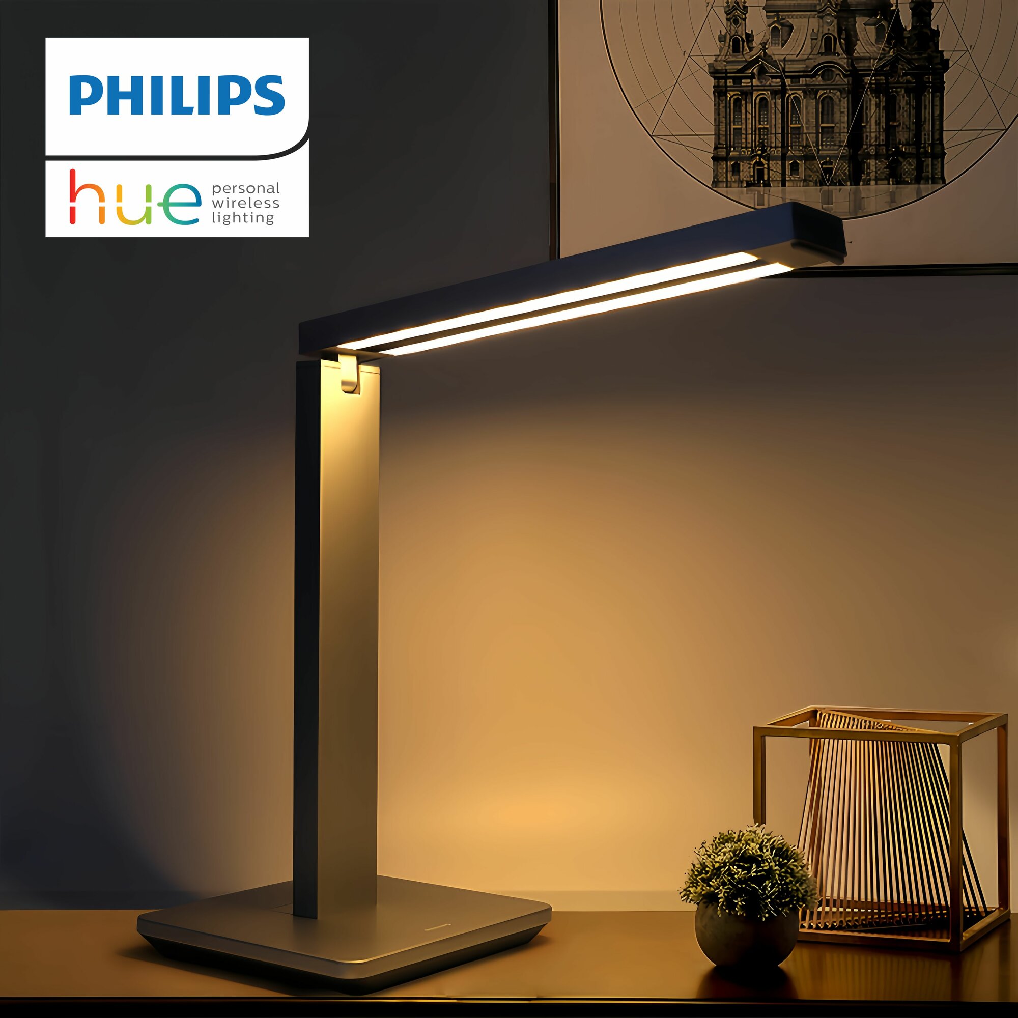 Настольные лампы Philips Hue с интеллектуальными светодиодами