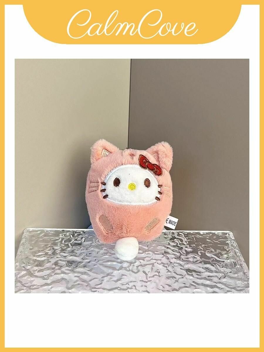 Милый брелок с плюшевой куклой Коломи, мягкая игрушка из хлопкового материала, 12 см, Хелло Китти