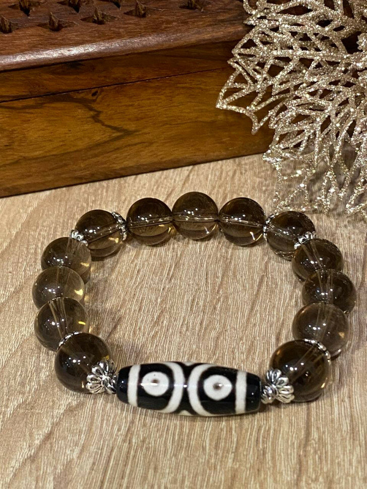 Браслет, искусственный камень, агат синтетический