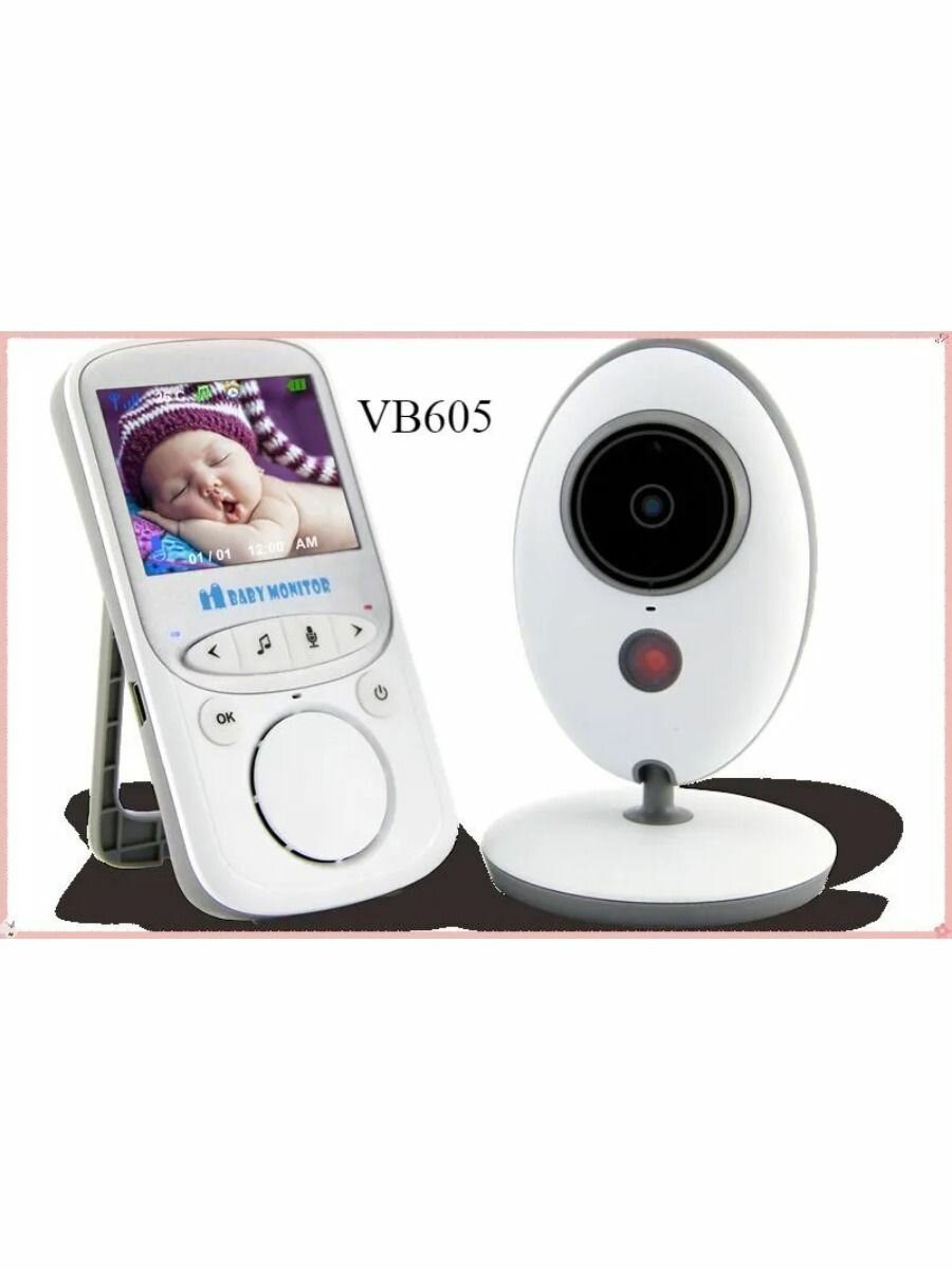 Baby Monitor VB801/SM650/VB603/VB605 Беспроводная поворотная видеоняня с двусторонней связью / цветной экран / радионяня с колыбельными мелодиями и режимом ночного видения