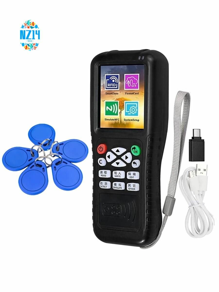 (T O Q G) X100 RFID NFC Считыватель И Записыватель Смарт-Карт + Брелок С 5 CUID