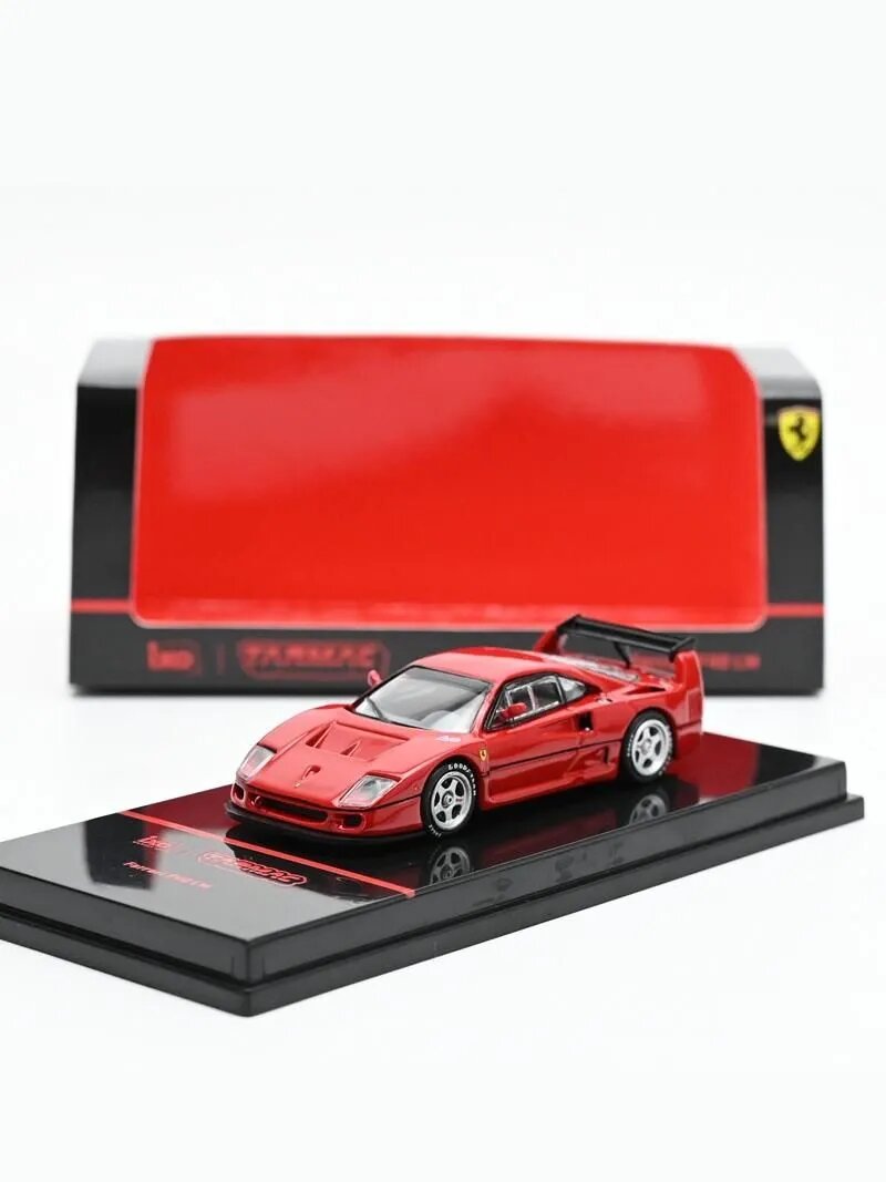 Машинка Tarmac Works 1/64 Ferrari F40 LM lightweight version red Die-cast Alloy Car Model Collection Display Gift