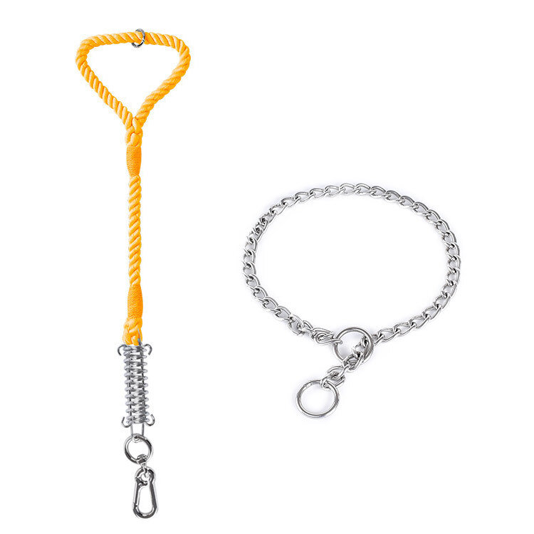 Ошейник-цепочка Loudik, нержавеющая сталь, взрывозащищённый поводок-трос, для собак