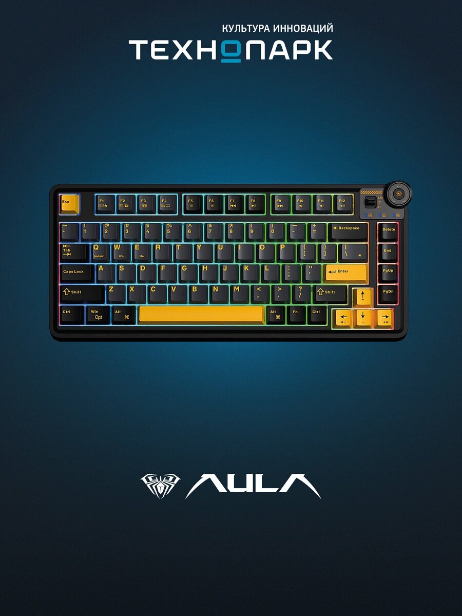 Клавиатура Aula AU75 3 in 1 Black