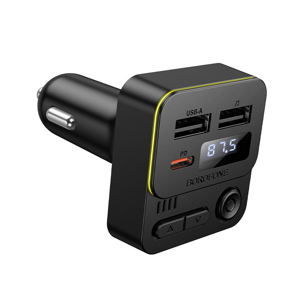 Borofone FM-трансмиттер с зарядкой Borofone BC60 Hero 35W(1A1C) черный