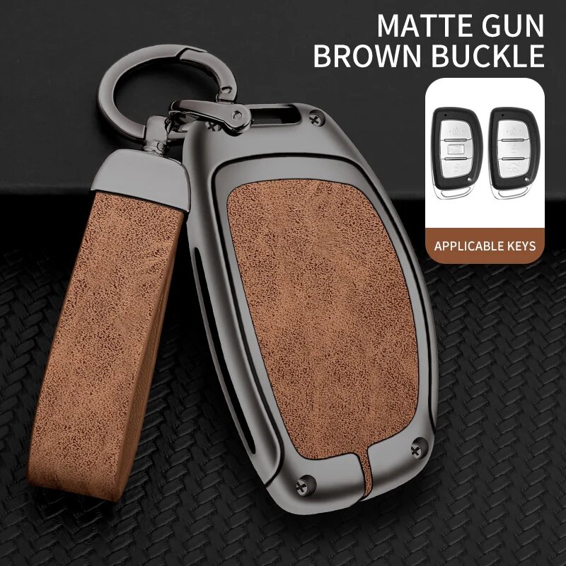 Модный чехол для автомобильного ключа из цинкового сплава для Hyundai Elantra Tucson i40 i20 i10 iX35 iX45 Creta Santa fe H 1, автомобильные аксессуары