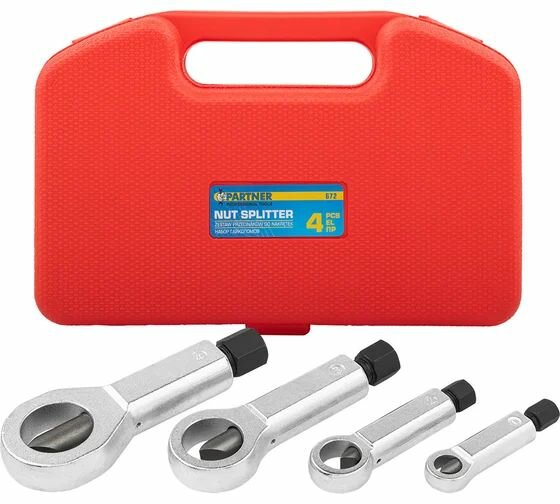 Набор гайколомов 4 предмета в кейсе PARTNER