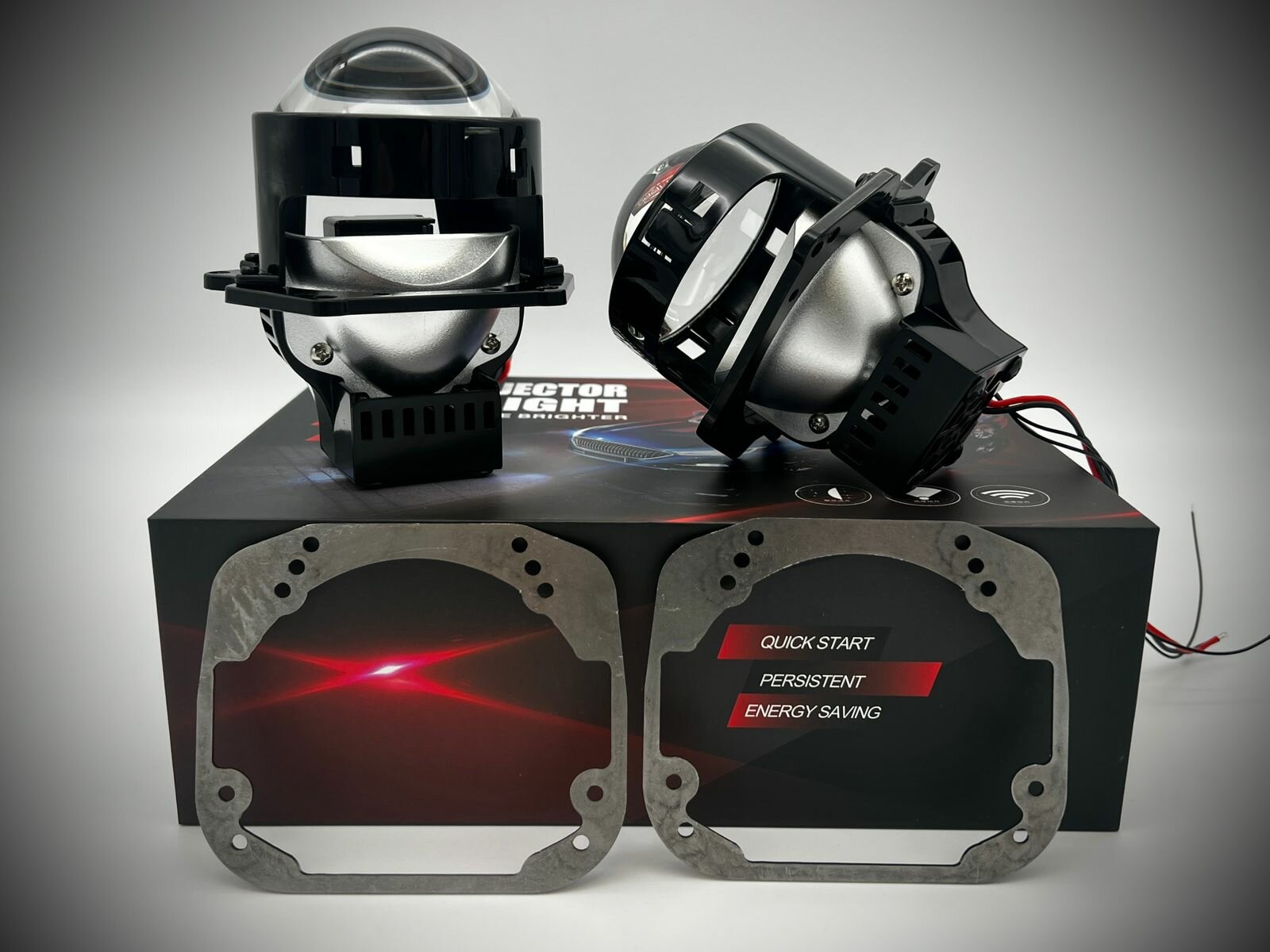 Би лед линзы для Mazda 3 BL 2008-2013 / Светодиодные линзы на Мазда 3 БЛ - Bi Led