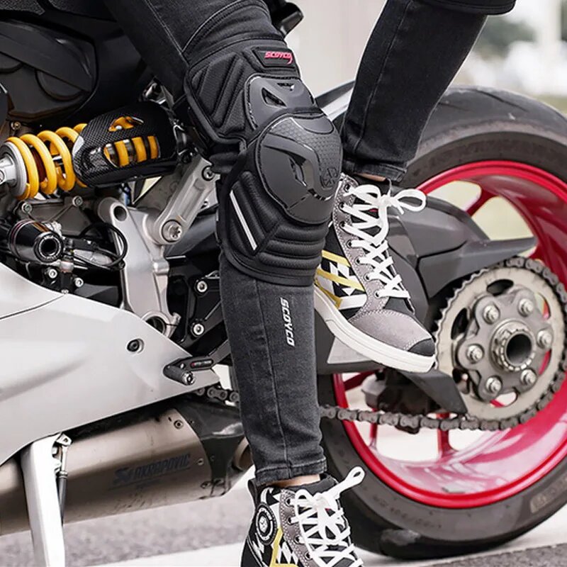 Мужчины Женщины Рыцарское Оборудование SCOYCO Мотокросс Мотоцикл Наколенники Мотоциклист Защитные М