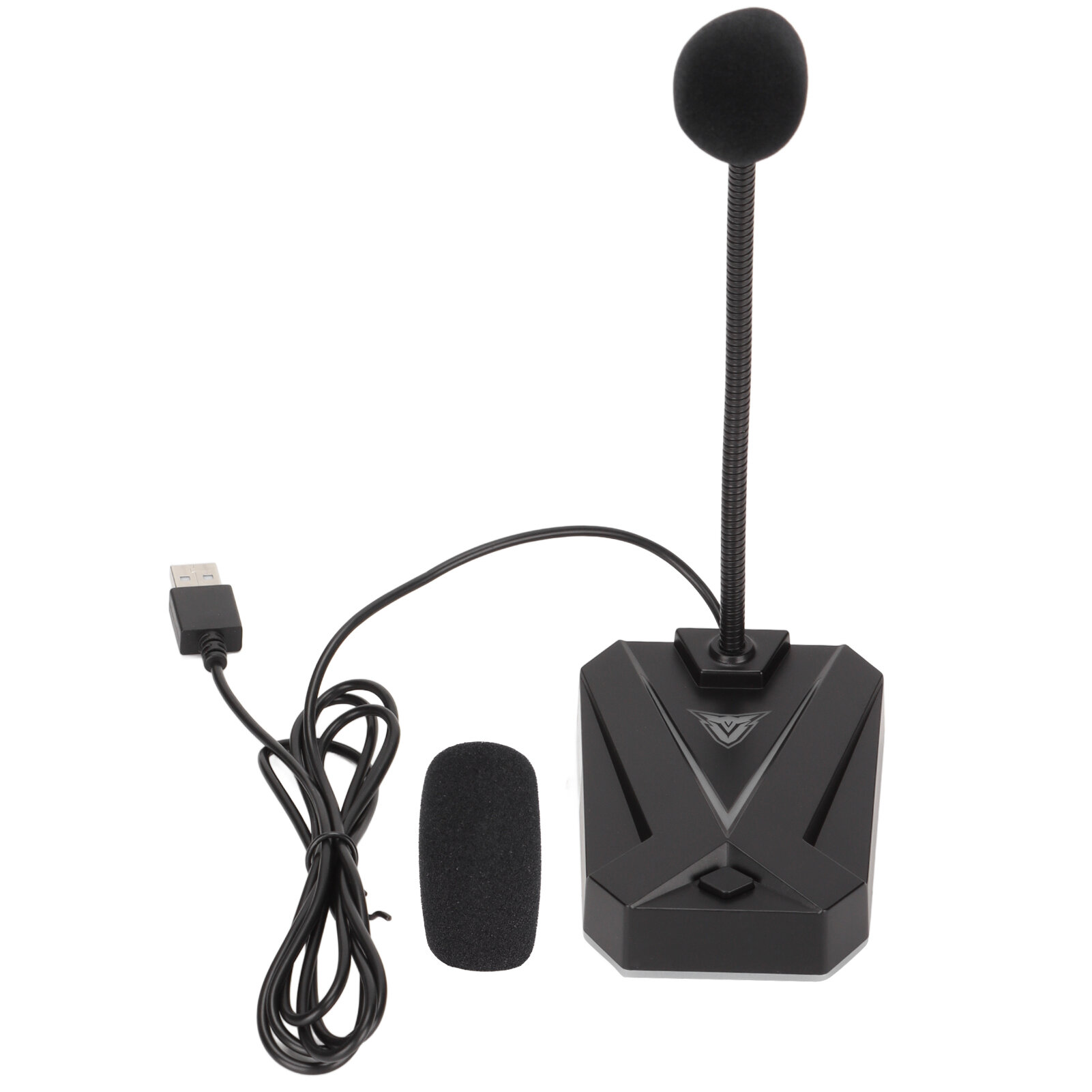 Компьютерный микрофон USB RGB Регулируемая гусиная шумоподавляющаяся снижение шума на 360 градусов USB -микрофон для игровых встреч