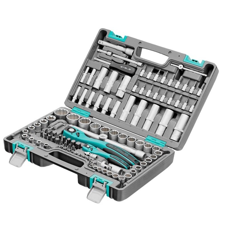 Набор инструментов Stels 14122 109 предметов 1/2", 1/4" в кейсе