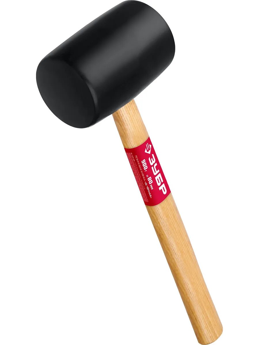 900 г, чёрная, резиновая киянка (2050-90)