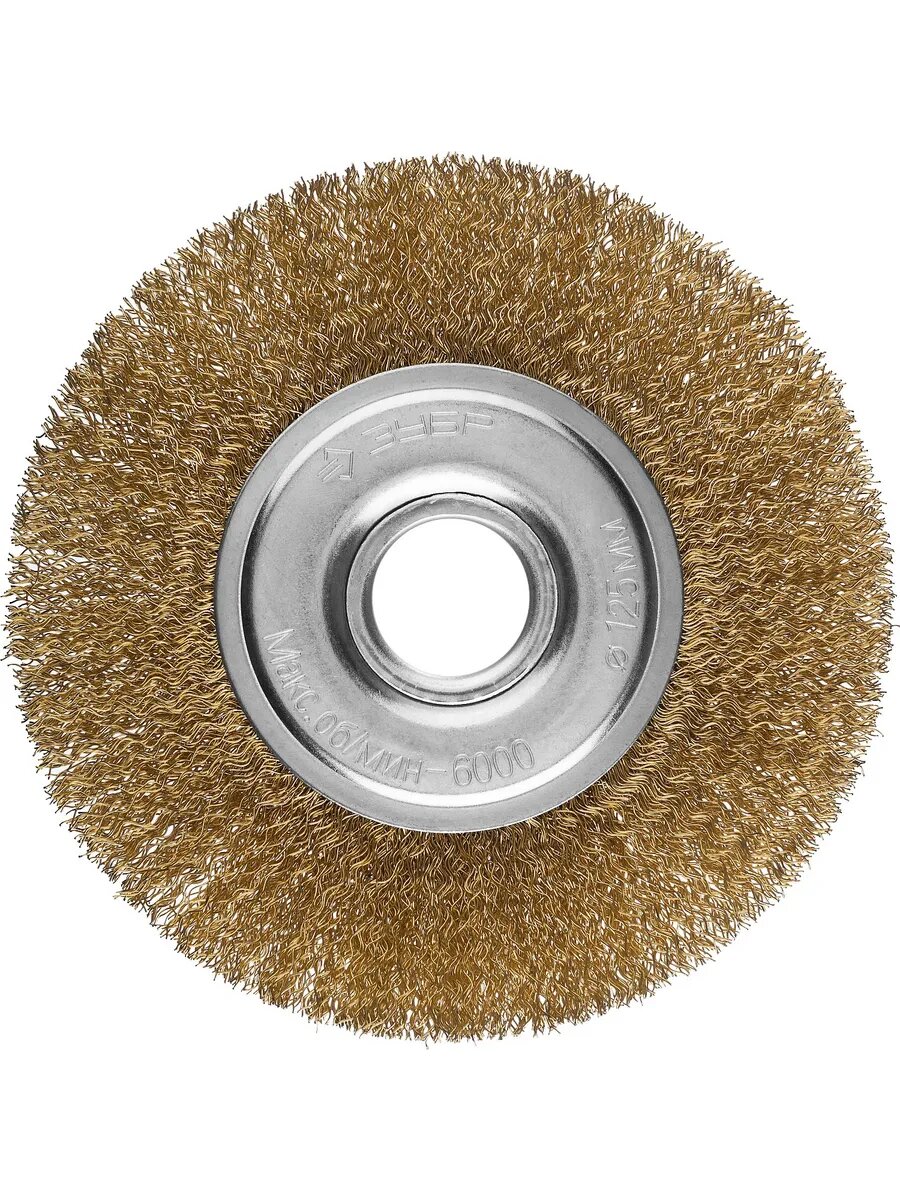 125 мм, витая стальная латунированная проволока 0.3 мм, щет