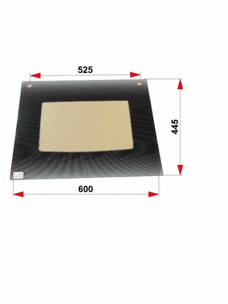 Стекло панорамное (наружное ) Gefest 1200.18.1.000-15 серое