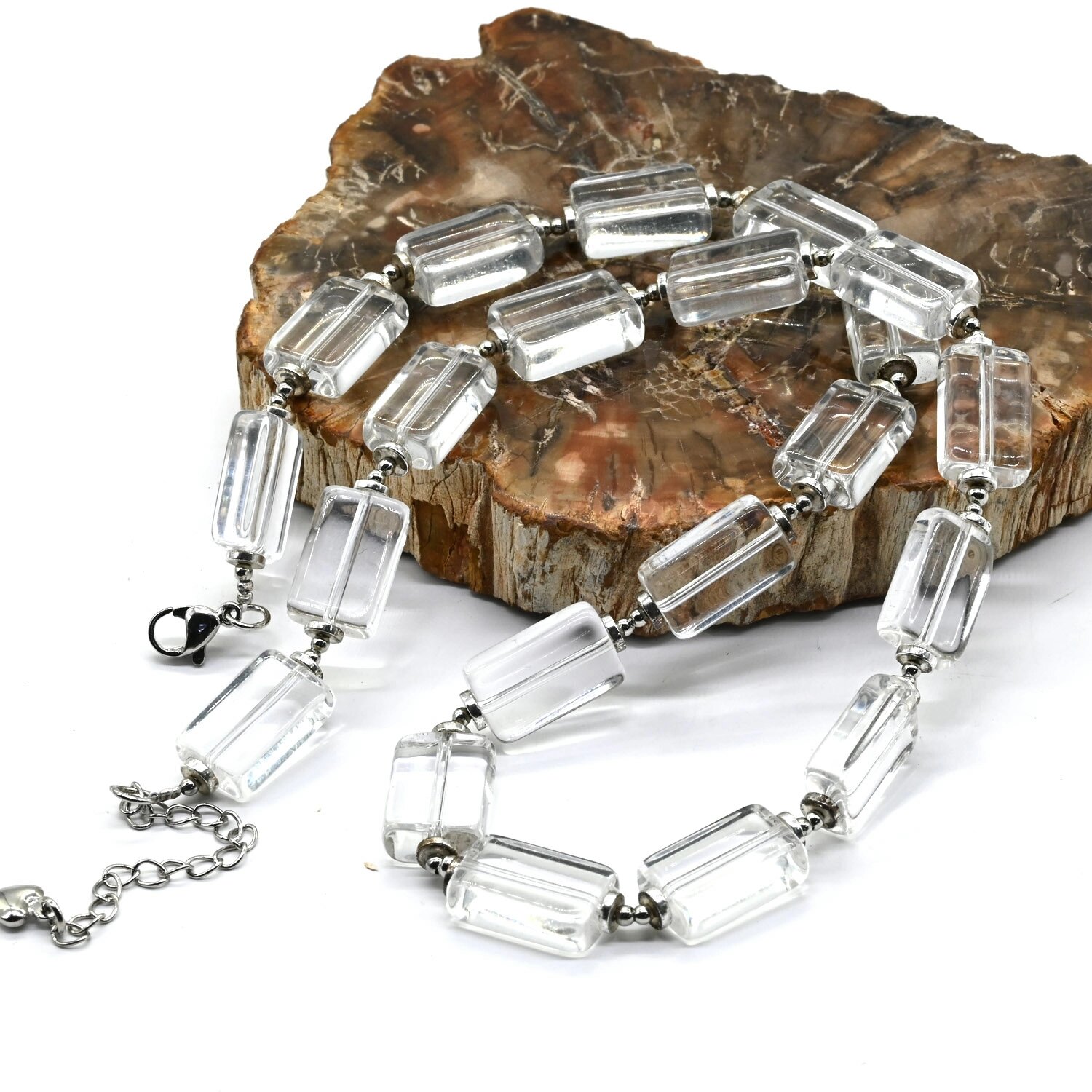 Бусы, горный хрусталь