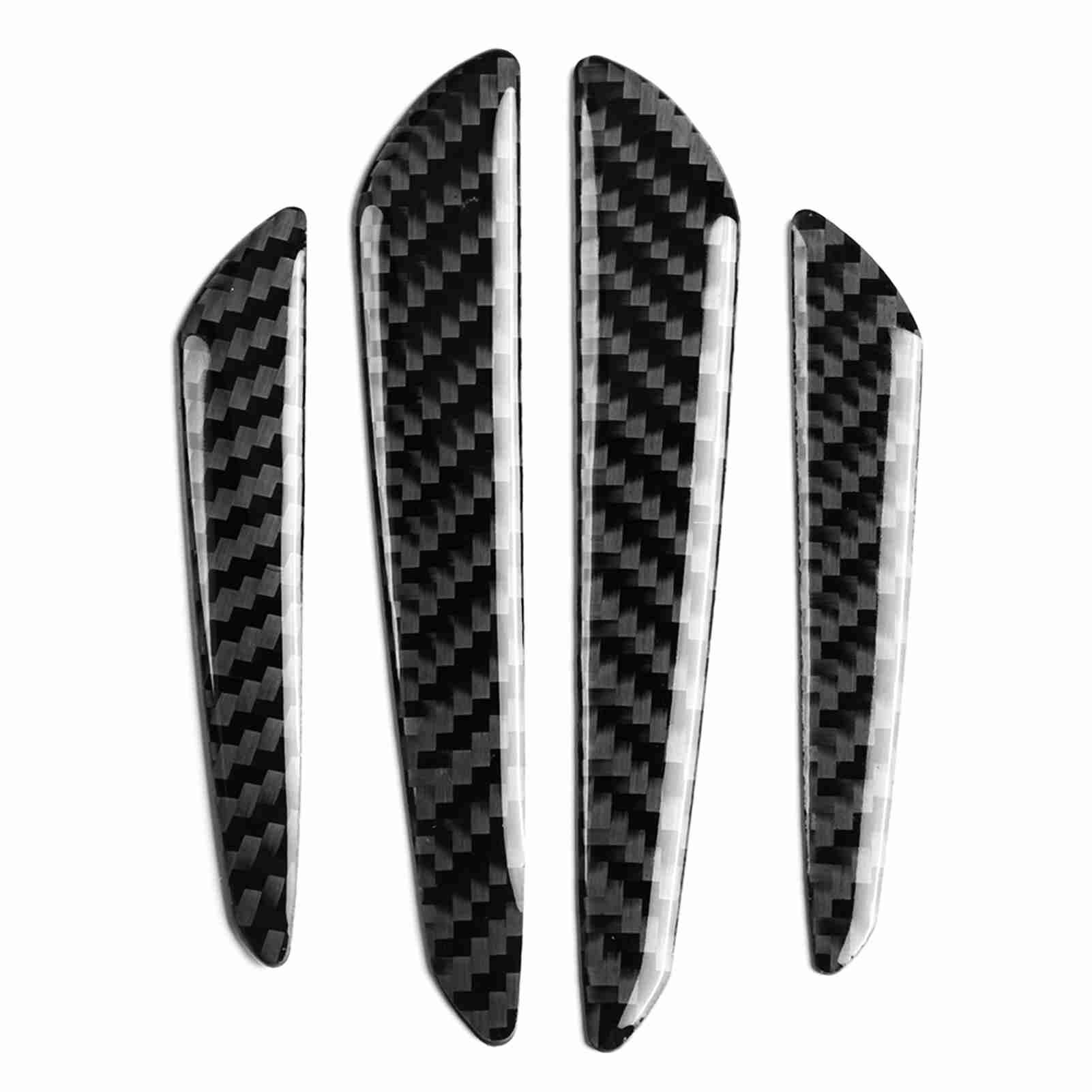 Bumper Protector Strips, Carbon Fiber Door Edge Guard Trim, Durable for Car Maintenance Prevent Surface Scratches