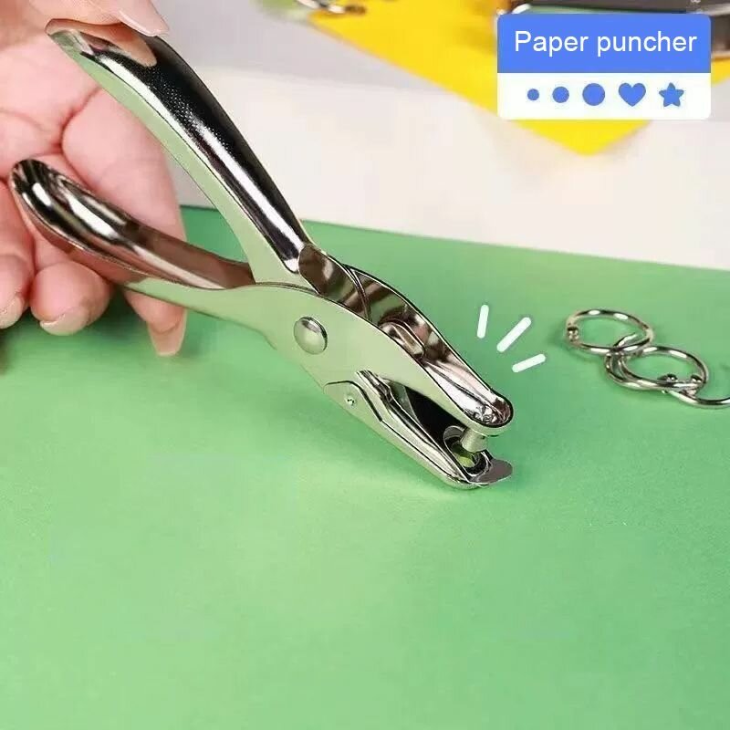 Дырокол для бумаги Attache, на 1 отверстие, до 6 листов, 3mm