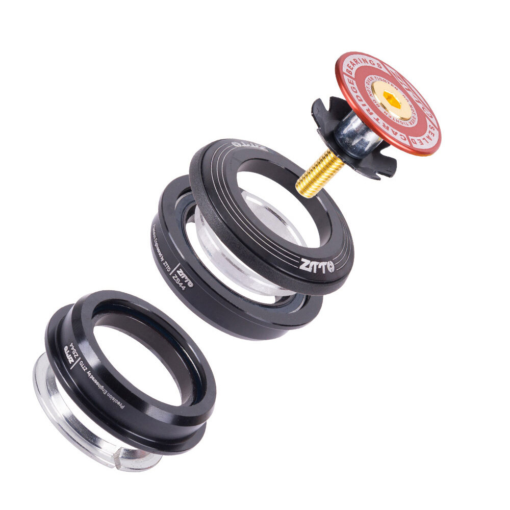 ZTTO 44mm MTB Road Bike Steering Column Headset Bike Seal Palin Headset 4444S черный красный золотой синий алюминий вес 96г упаковка 60*50*50мм вес упаковки 106г 1шт Front Bearings Accessories
