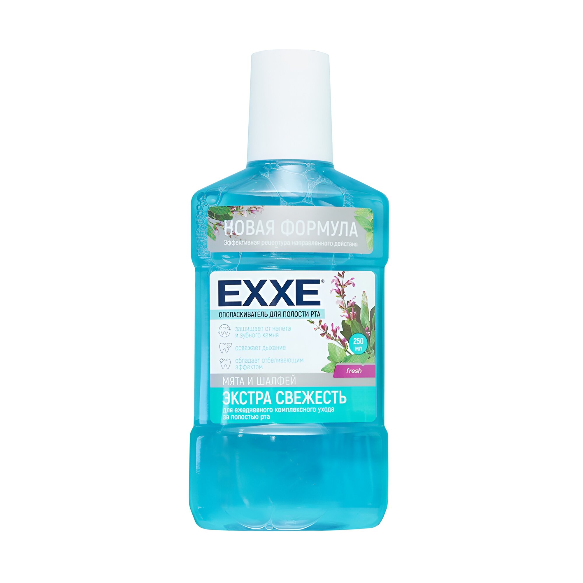 Ополаскиватель для полости рта EXXE Экстра свежесть, освежающий эффект, 250 мл.