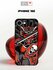 Черный матовый чехол на Apple iPhone 16e/17e / Айфон 16e/17e с принтом Самурай с...