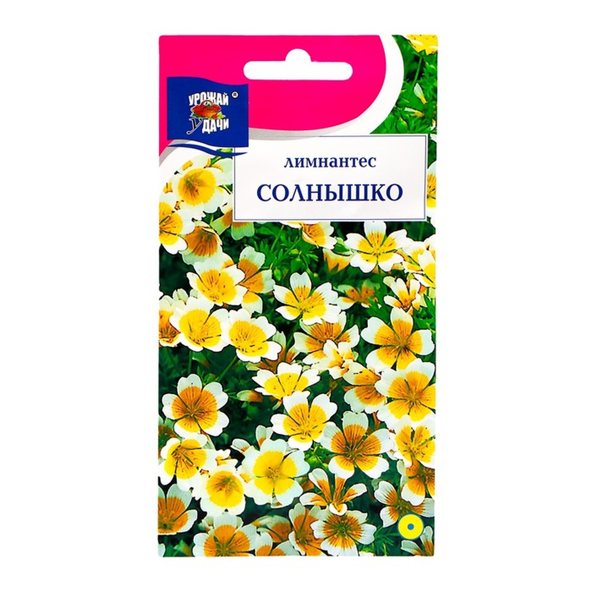 Семена цветов урожай удачи Лимнантес "Солнышко", вес 0.2 грамма