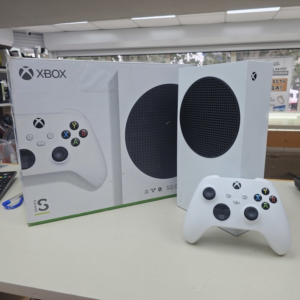Игровая приставка Microsoft XBox Series S, 512GB, SSD, White, (б/у), уценен