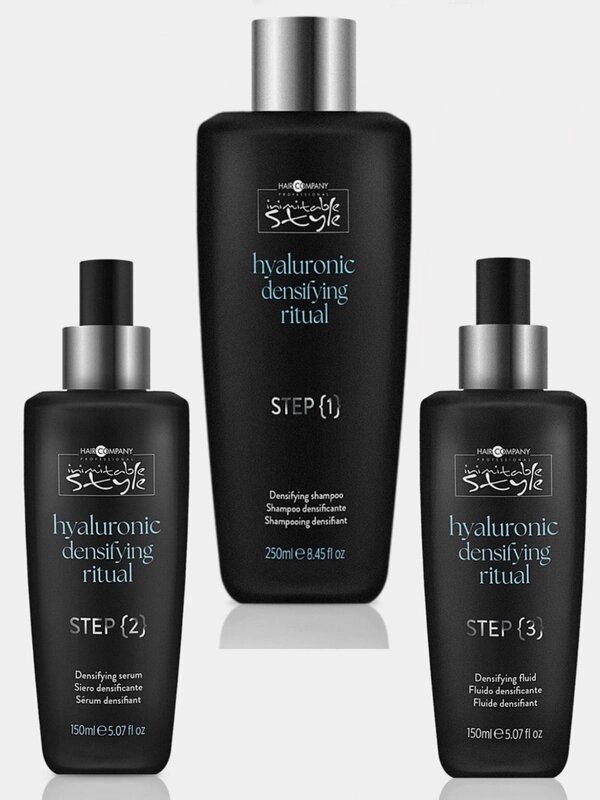 Пошаговые средства для уплотнения волос Hair company