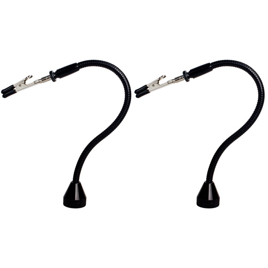 2 больших зажима для труб с гусиной шеей