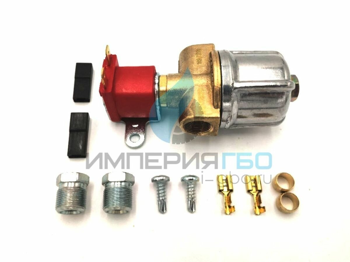 Газовый клапан ГБО Atiker вход трубки д.8