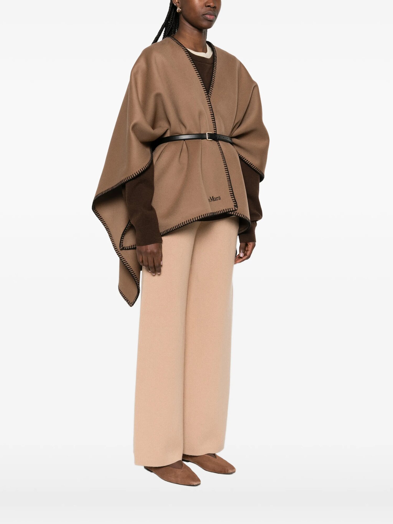 Куртка Max Mara Colomba, размер OneSize, коричневый — фото 1